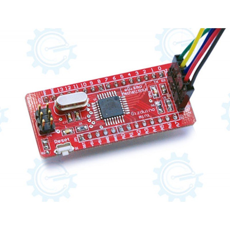 gizDuino Mini with ATmega168 (with pins)